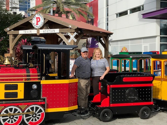 Wattman Trackless trains in the heart of ICON Park, Orlando